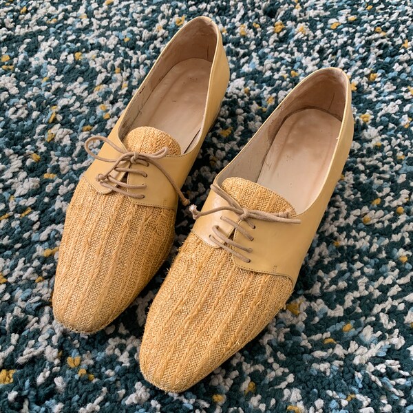 Woven Straw Shoes - Etsy