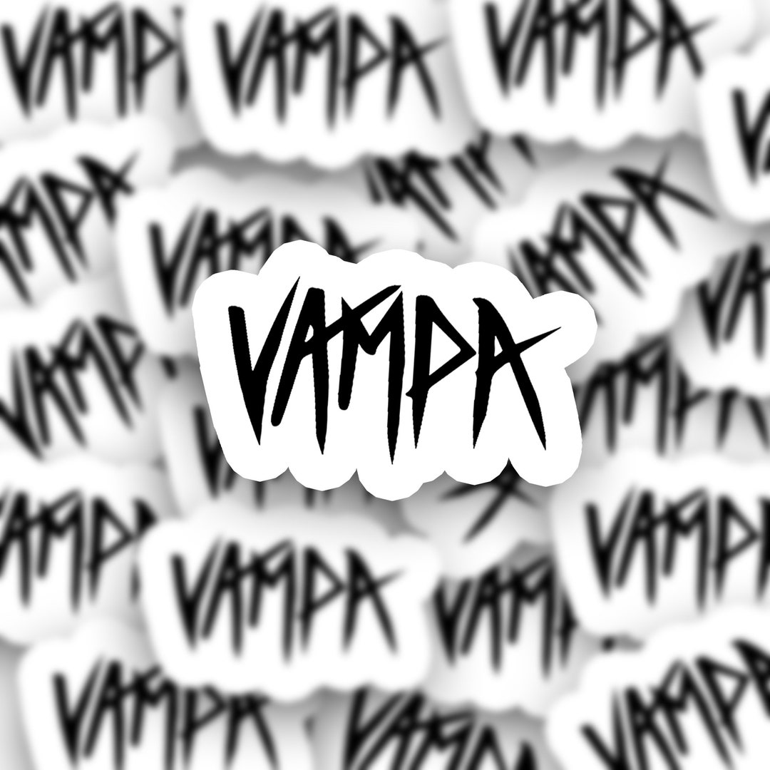 Vampa DJ Logo Glossy Sticker, EDM, Rave Stickers - Etsy