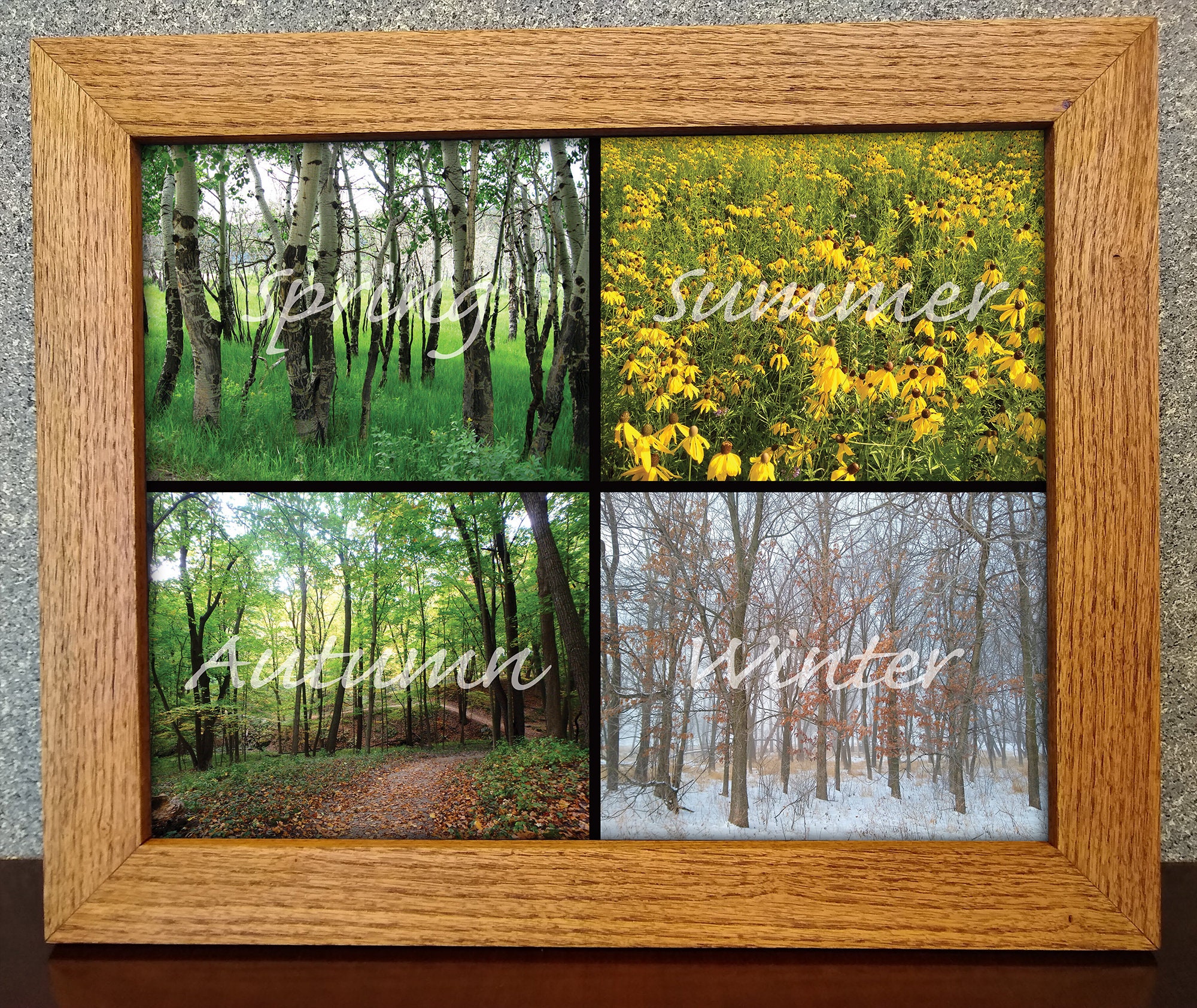 Four Seasons / Landscapes / Home Decor / Photo Framed / Wall Art ...