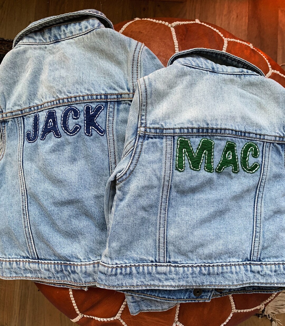 Hand Embroidered Jean Jackets - Etsy