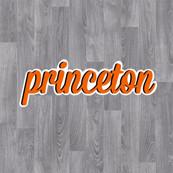 Orange and Black Princeton University Sticker Laptop Water - Etsy