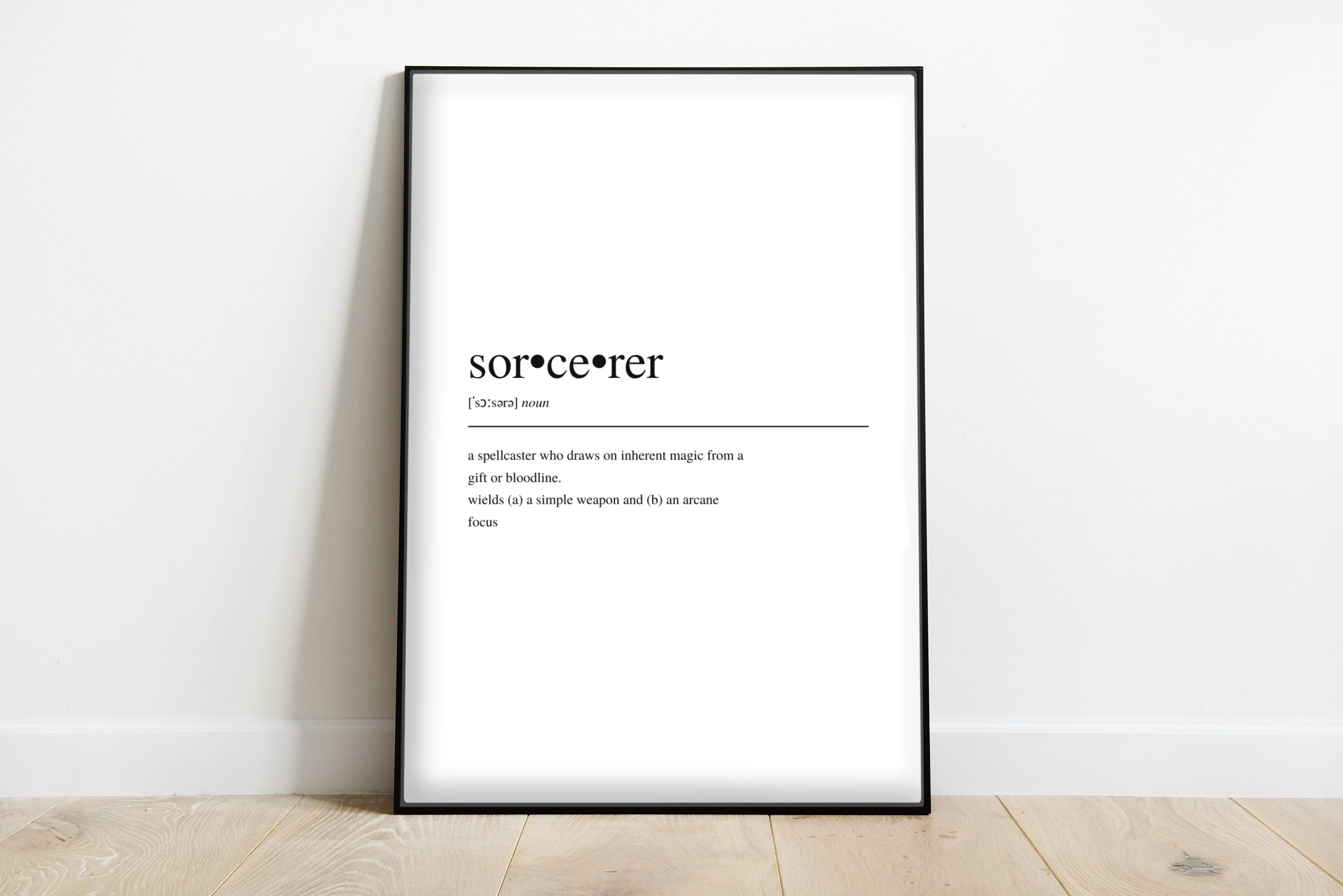 Sorcerer Definition Art Print Digital Download Instant Etsy sorcerer-definition-art-print-digital-download-instant-etsy