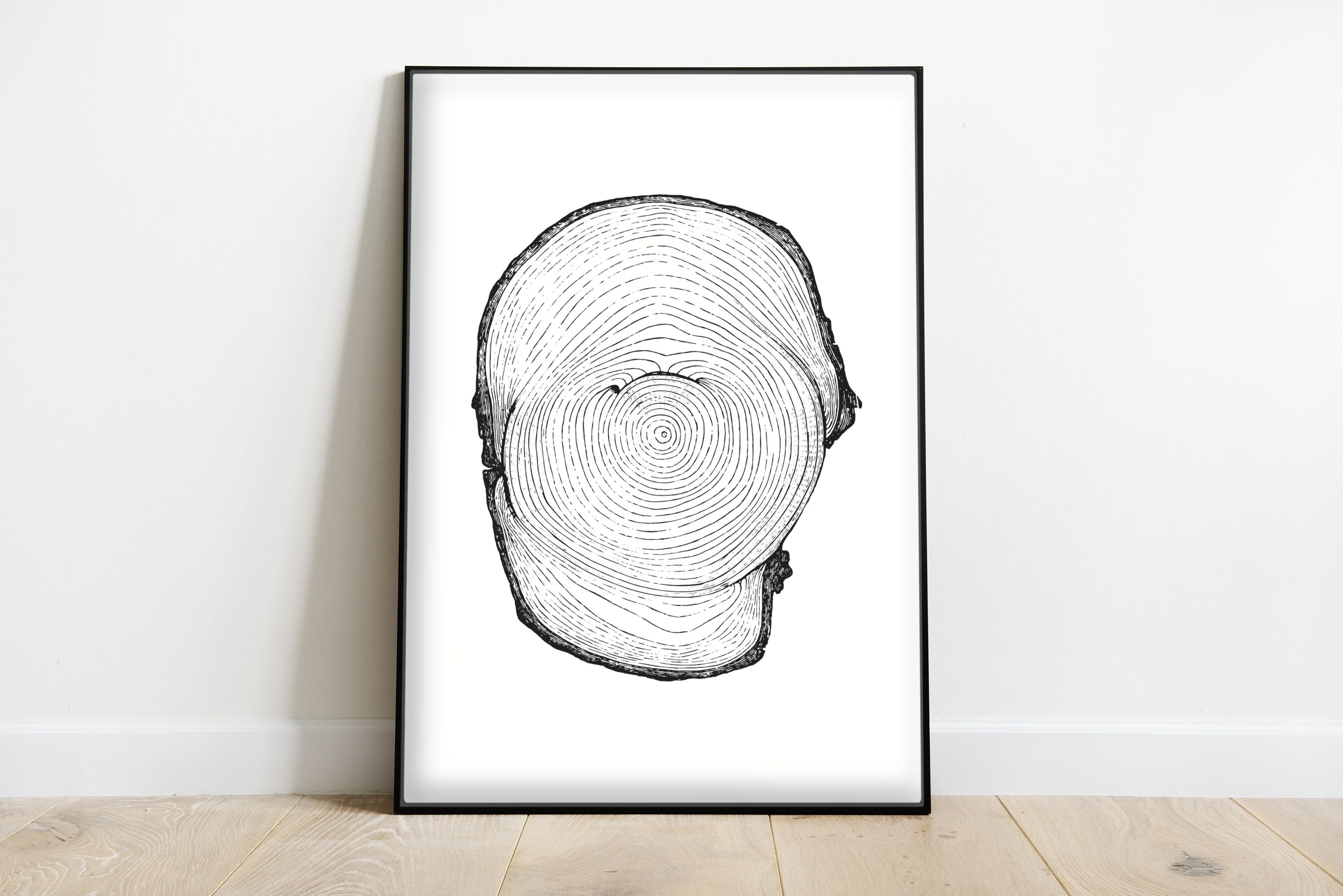 Tree Cross Section Art Print // Digital Download // Instant | Etsy