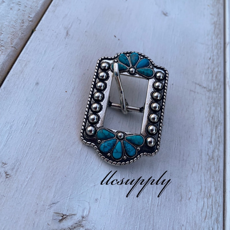 Turquoise Belt Buckle - Etsy