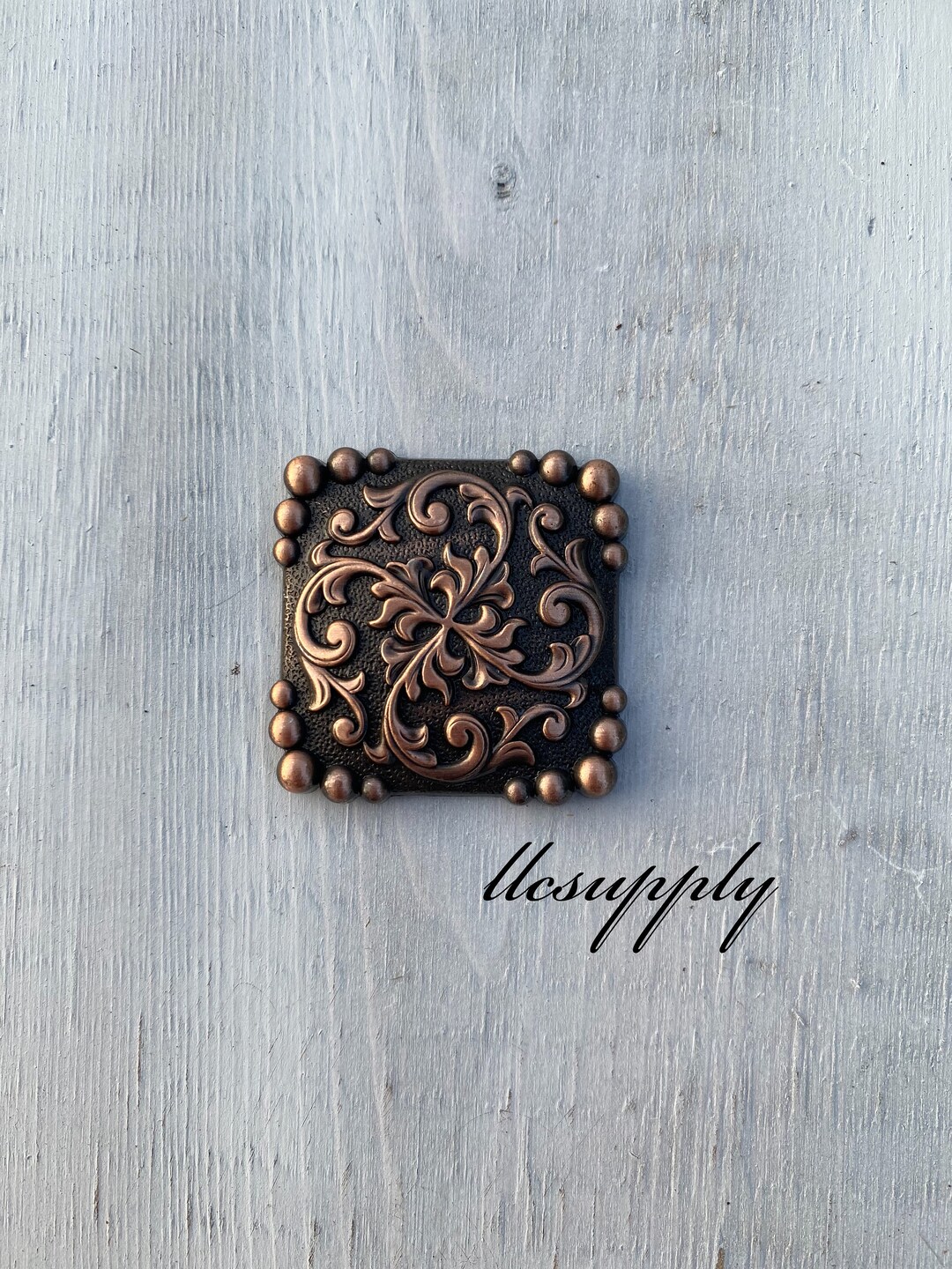 Square Copper Concho, Western Copper Concho, Tack Making Hardware ...