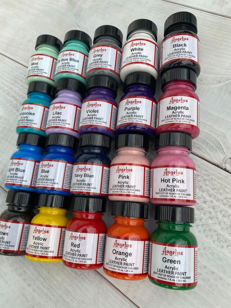 Angelus 1oz Paint, Leather Crafting Paint, Tack Making Paint, Angelus ...