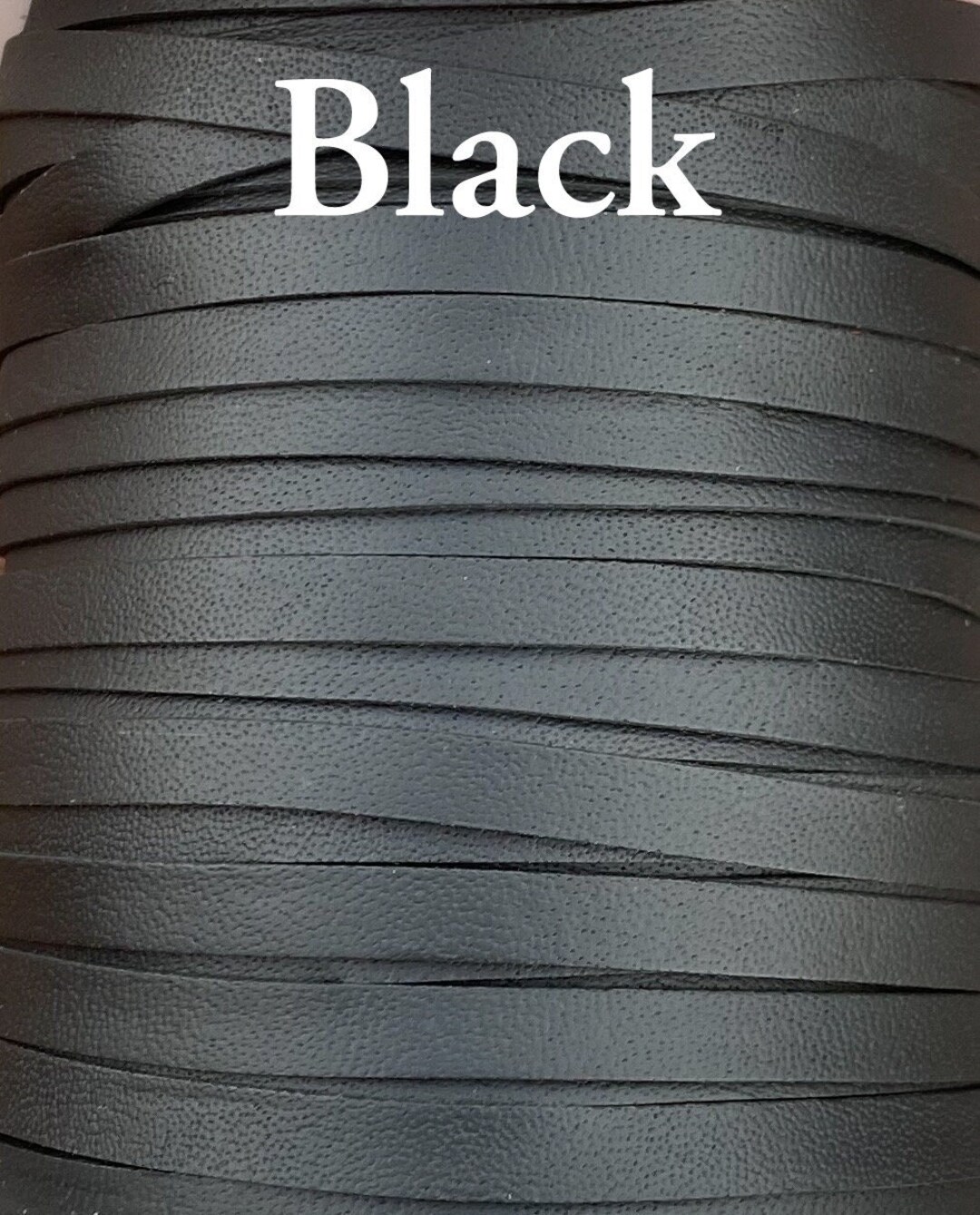 Black Buckstitch, Leather Buckstitch Lace, Genuine Kangaroo Lace, 5MM ...