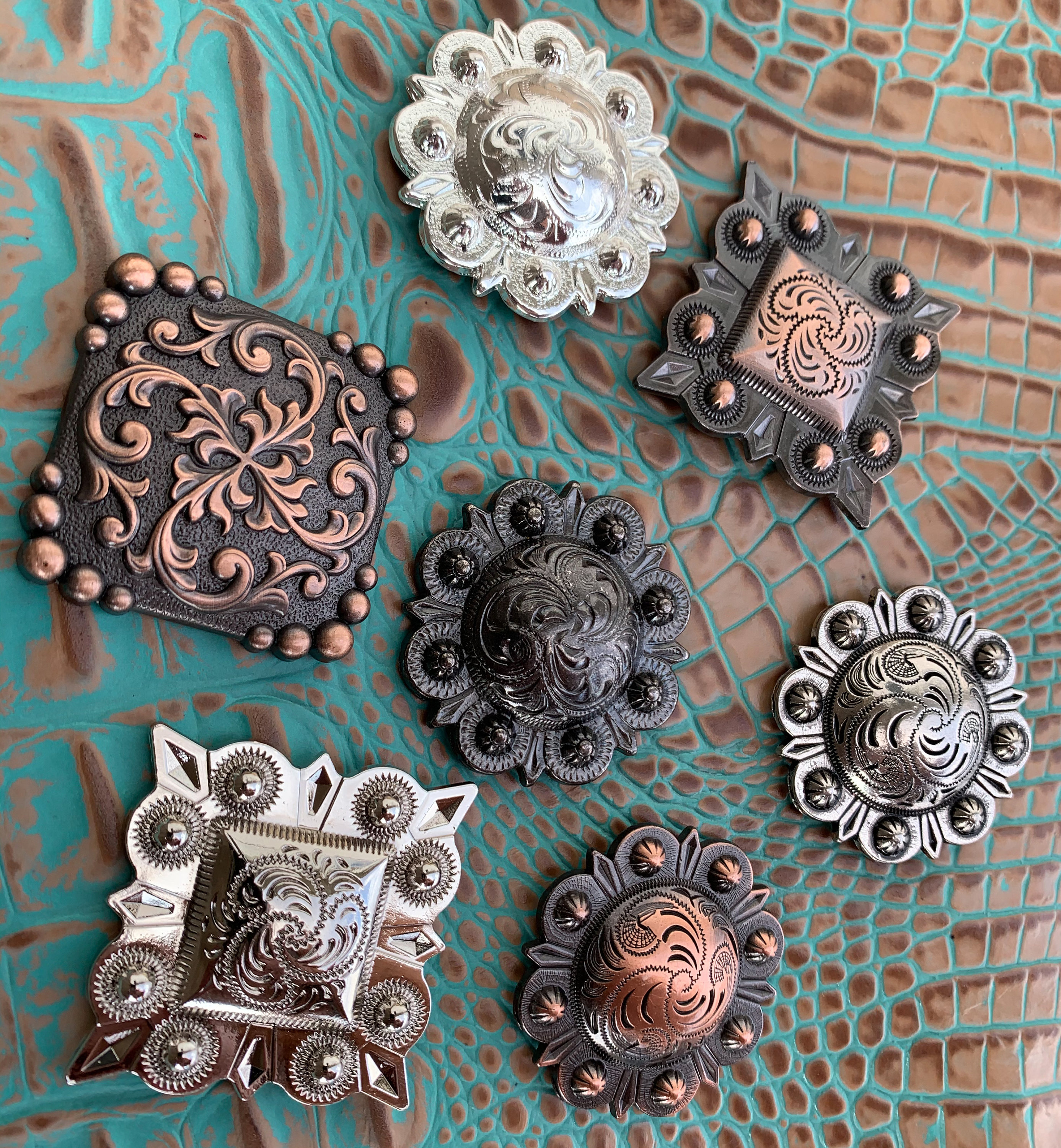 Western Conchos, 1 1/2", Tack Conchos, Replacement Conchos, Western ...