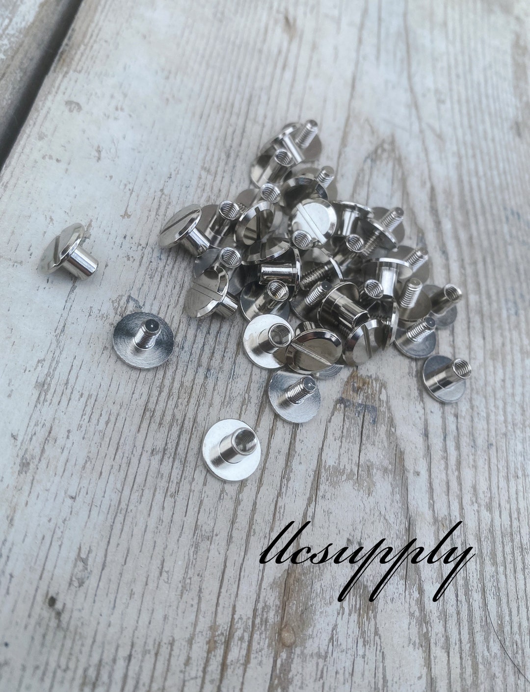 Leather Crafting Chicago Screws, Flat Top Chicago Screws, Leather ...