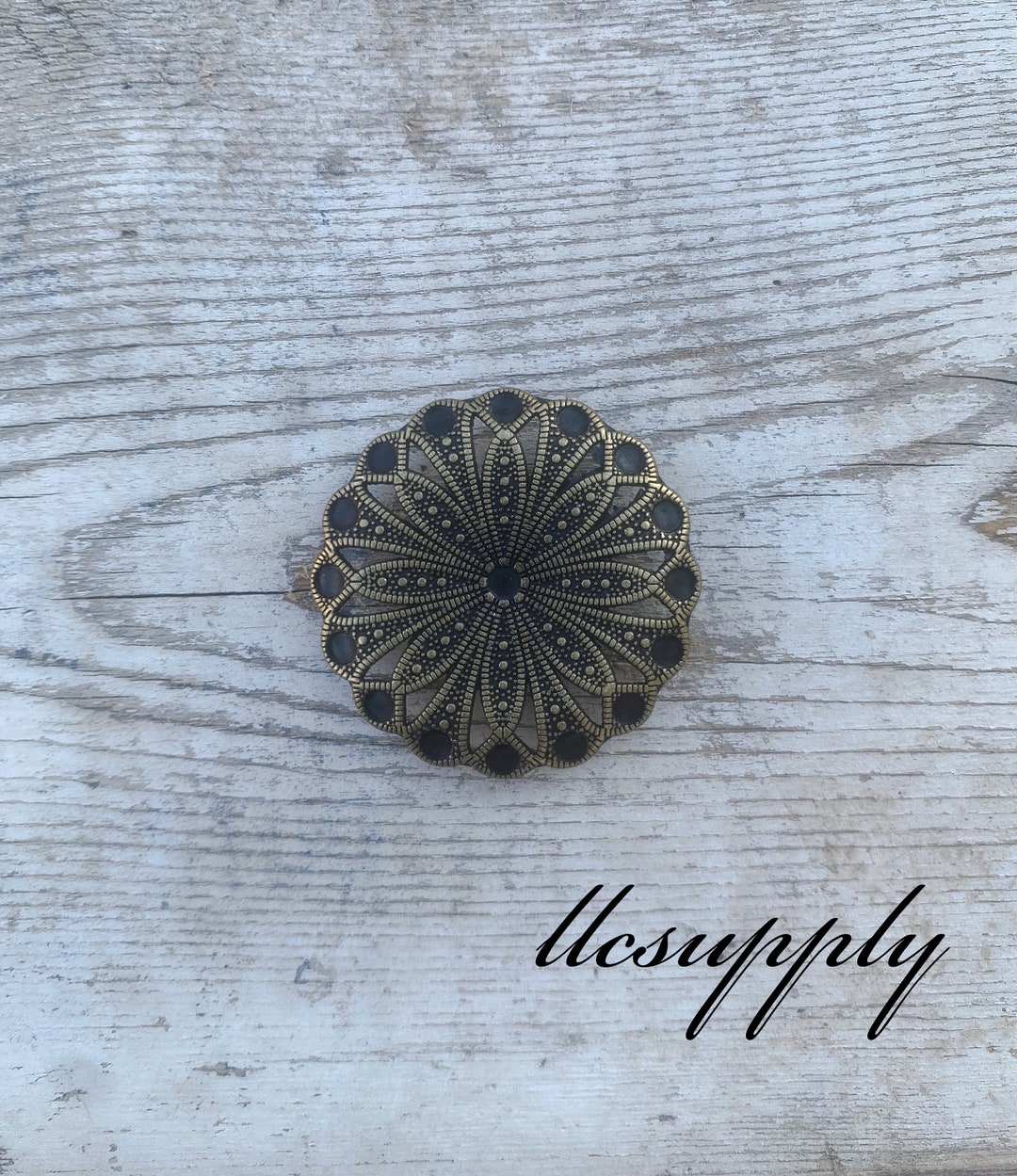 Antique Brass Round Concho, Tack Making Hardware, Western Concho ...