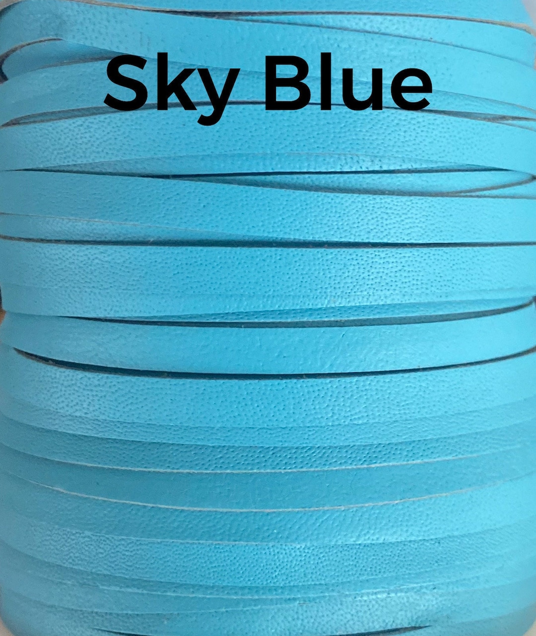 Sky Blue Buckstitch, Leather Buckstitch Lace, Genuine Kangaroo Lace ...