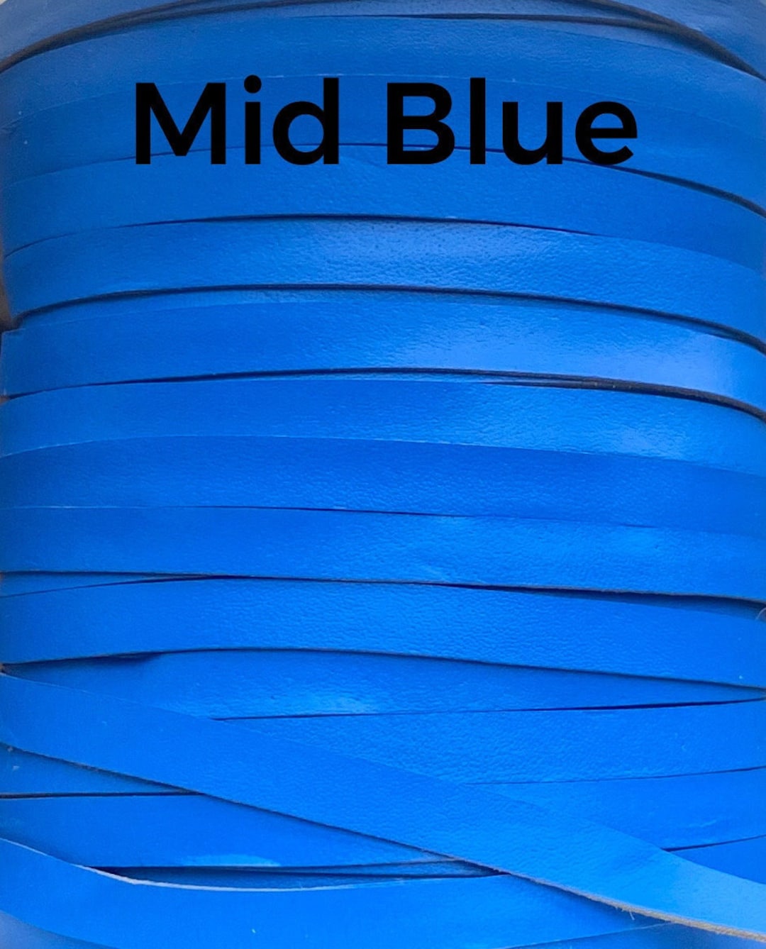 Mid Blue Buckstitch, Leather Buckstitch Lace, Genuine Kangaroo Lace ...