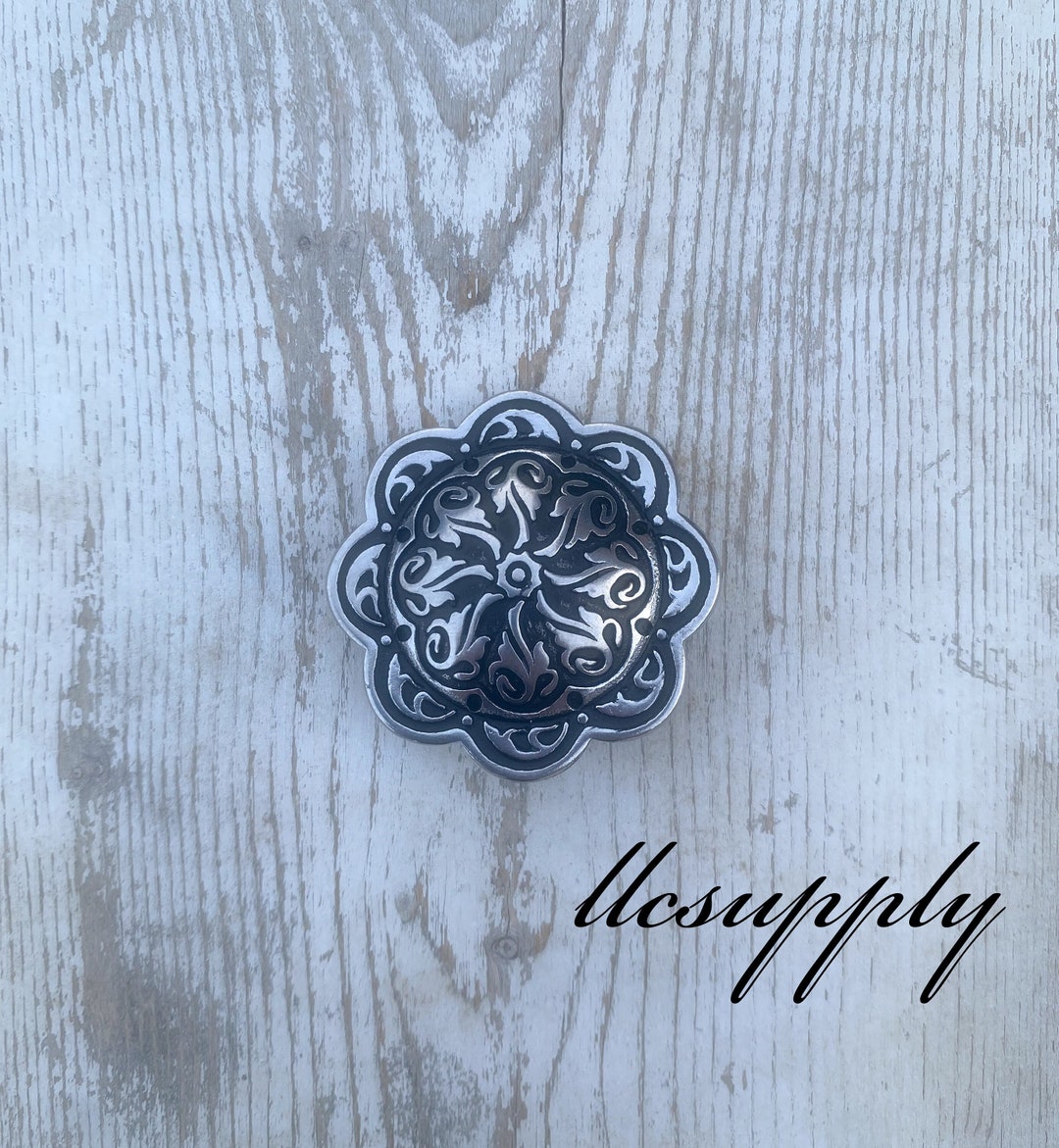 Horseshoe Brand Black Stainless Steel Concho, Tack Making Hardware ...