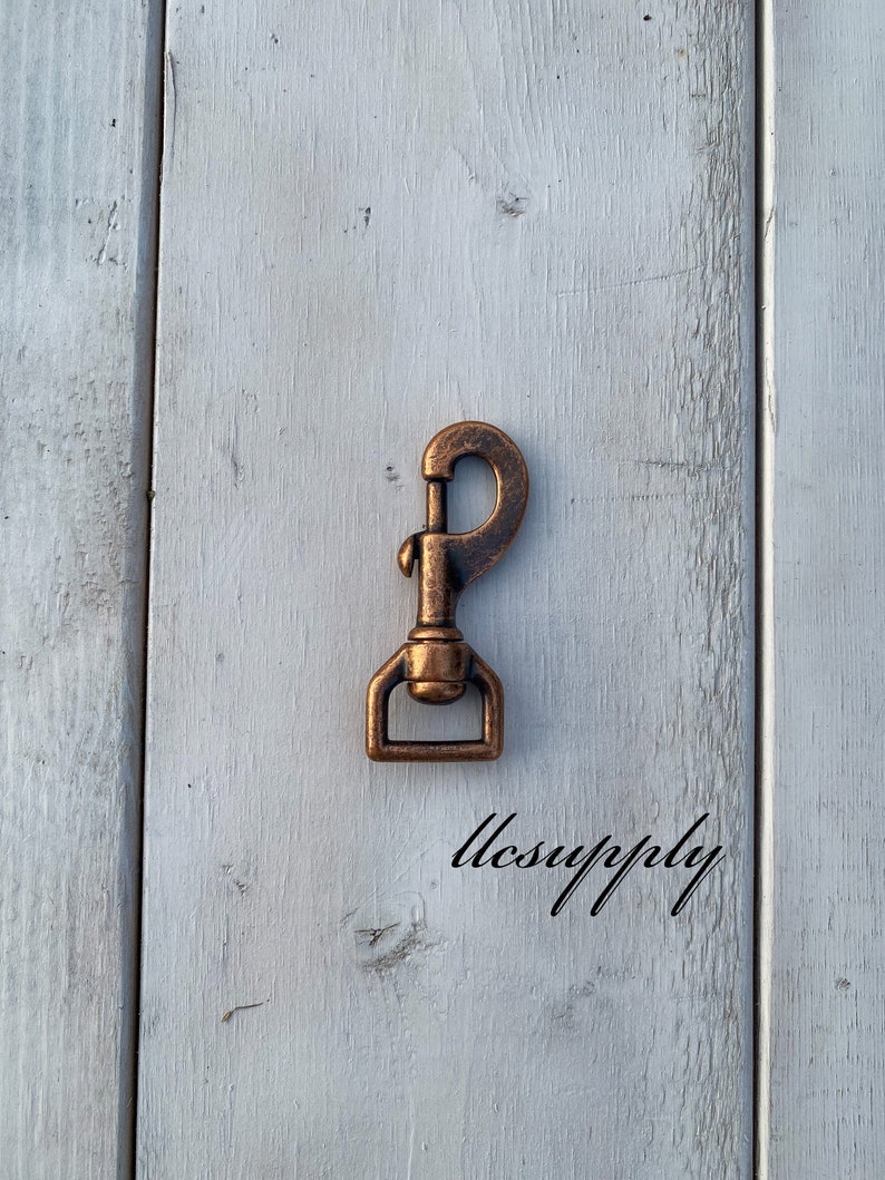 Antique Copper Flat Swivel Snap Hardware Snap Leather - Etsy