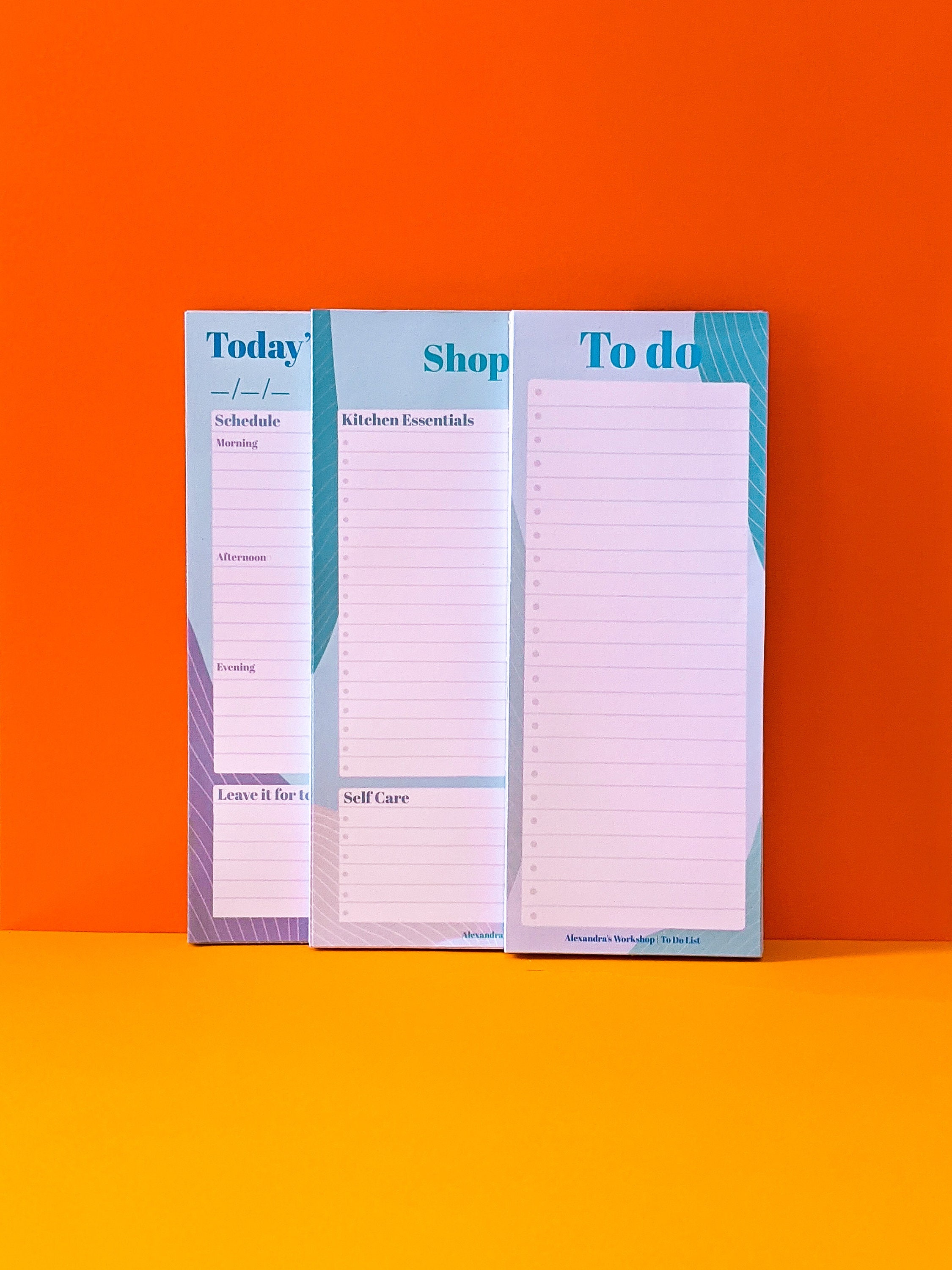 Planner Set of 3/ Daily Planner / Shopping List / To-Do List / | Etsy