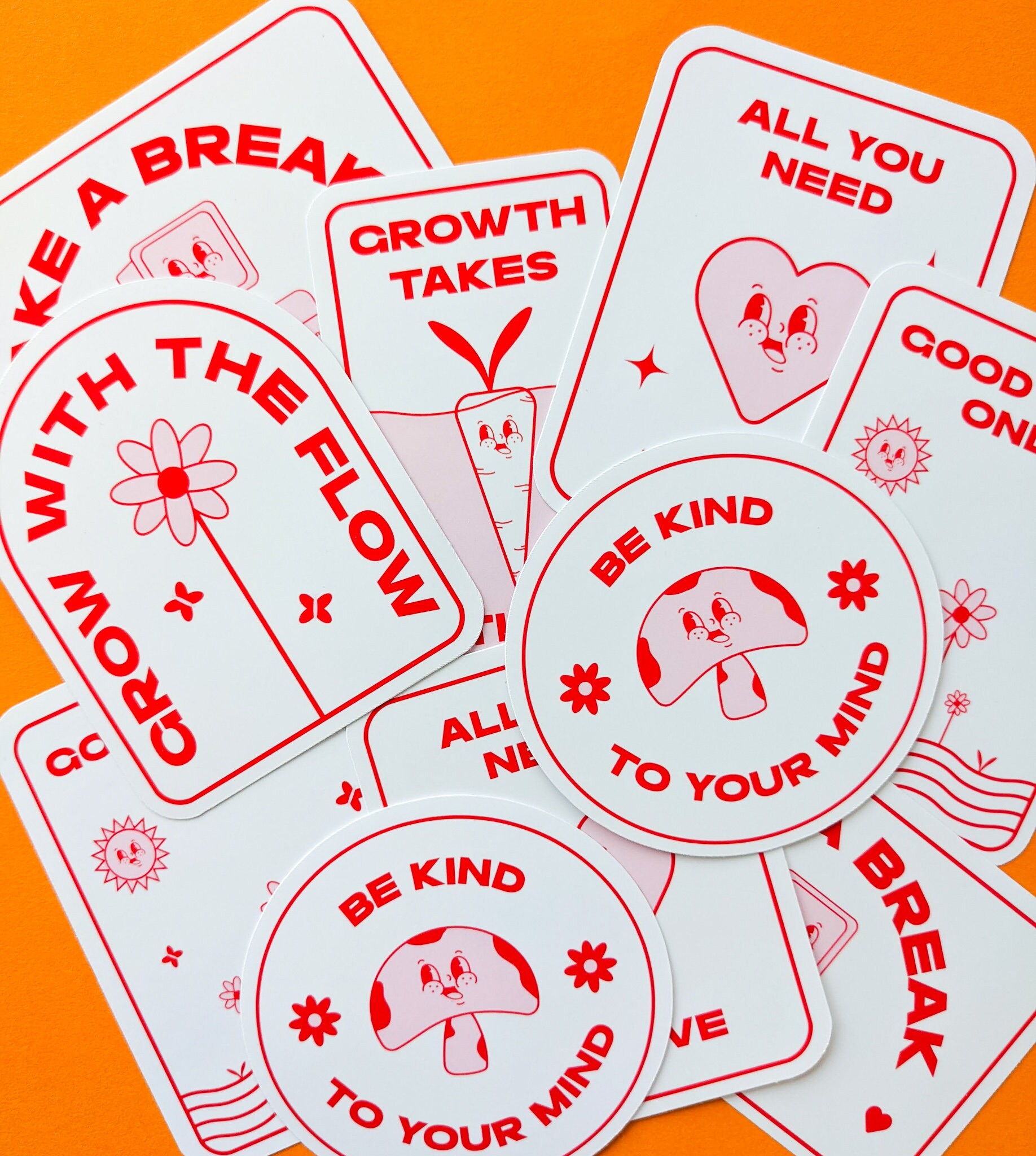 Daily Reminders Sticker Pack Retro Sticker Pack Die Cut - Etsy Australia