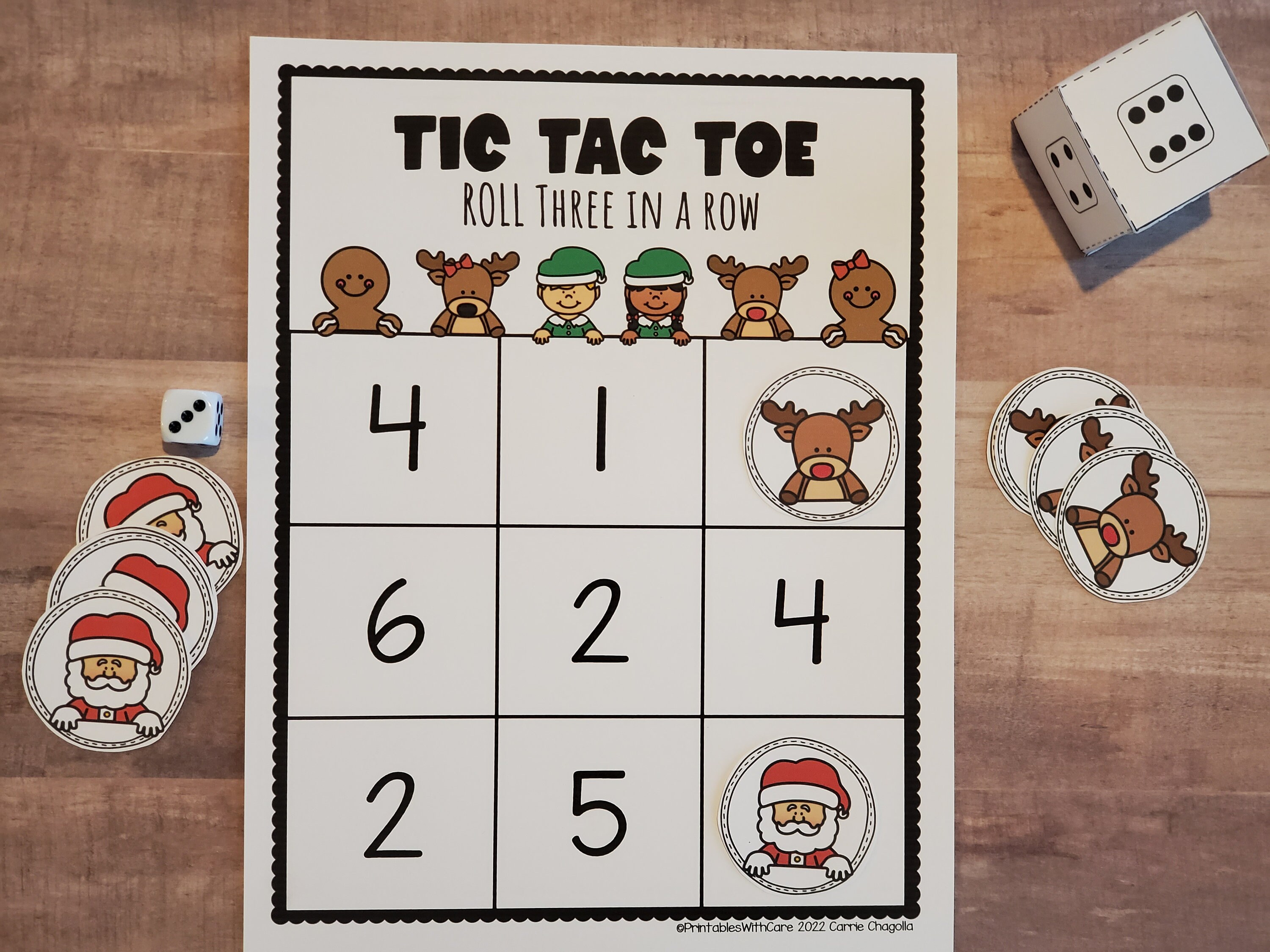 Kids Christmas Games Printable, Christmas I Spy, Tic Tac Toe, Christmas ...