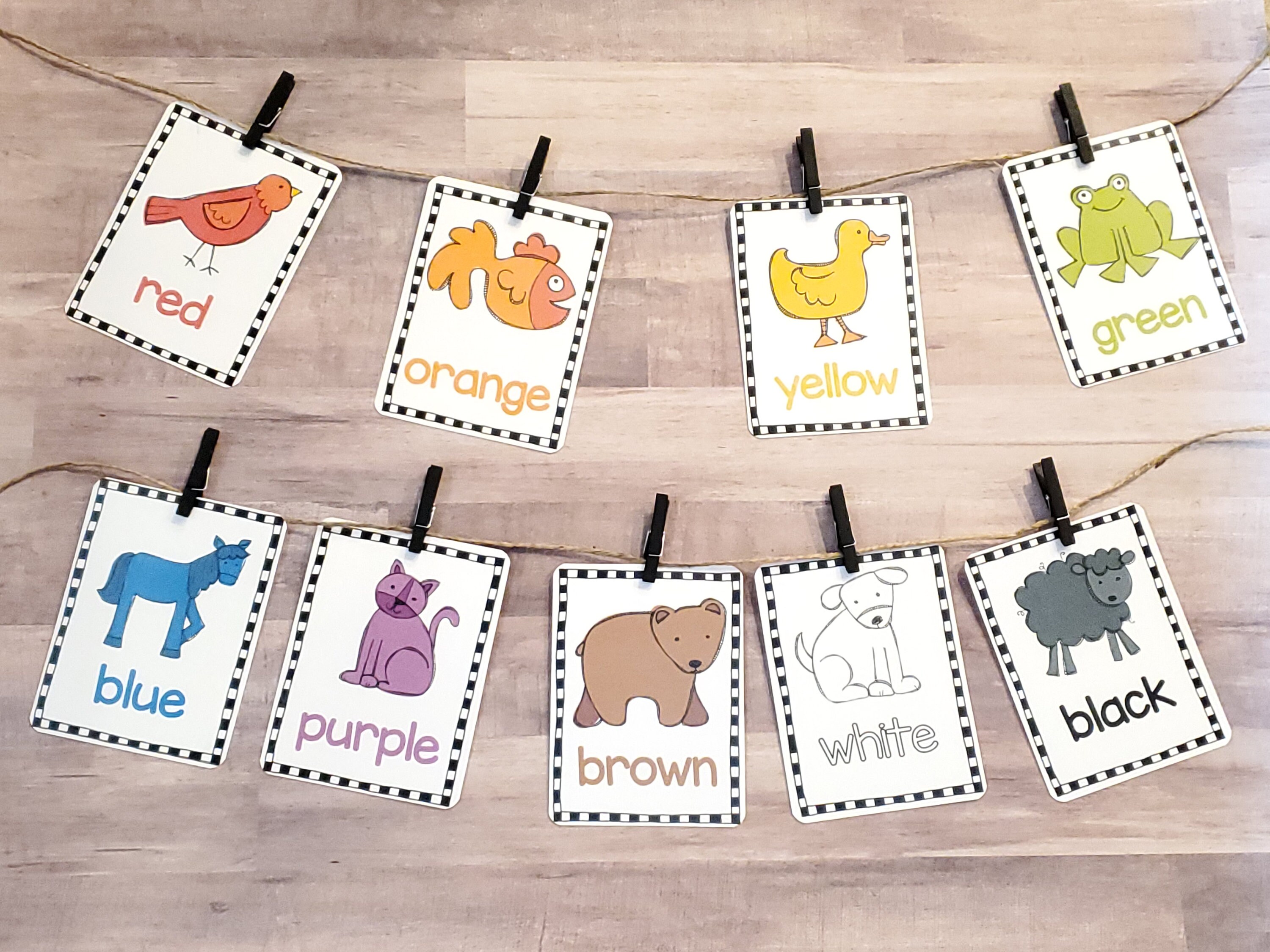 Color Flashcards, Printable, Preschool Learning Activity, Toddler ...