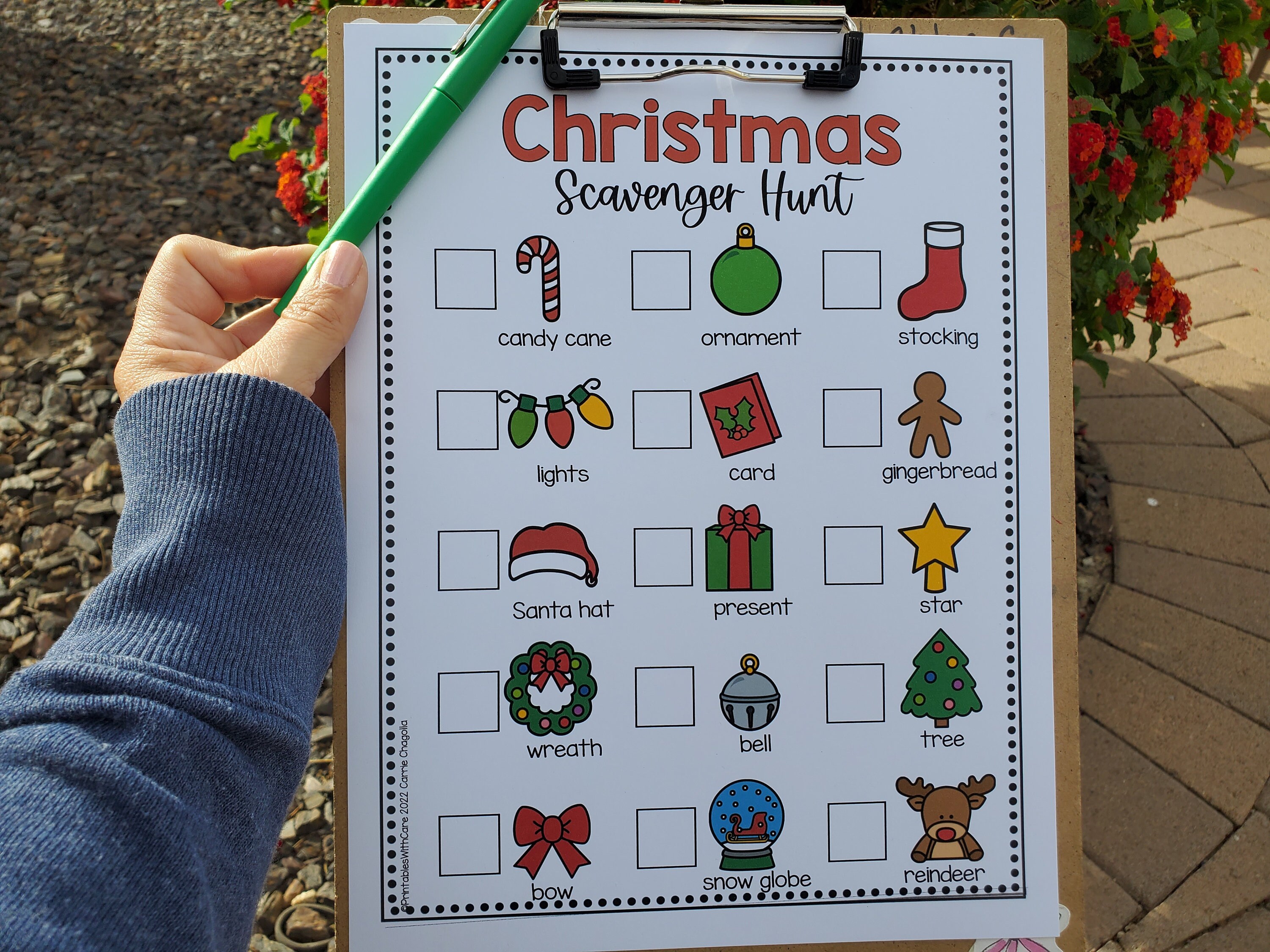 Kids Christmas Games Printable, Christmas I Spy, Tic Tac Toe, Christmas ...