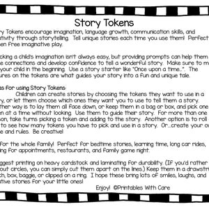 Story Tokens, Story Telling Printable, Imaginative Play, Story Cards ...