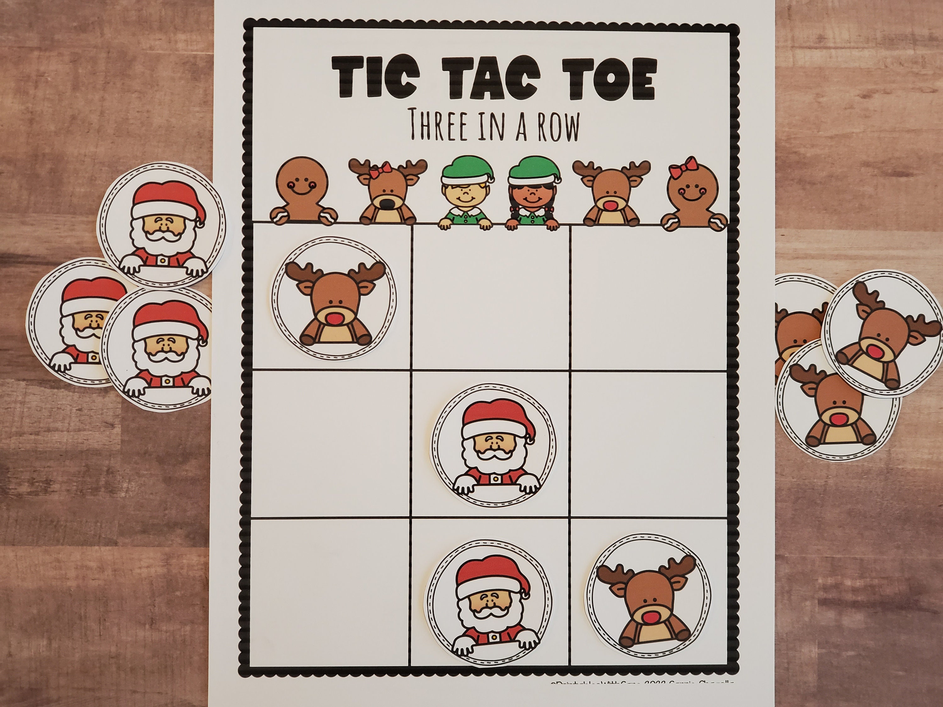 Kids Christmas Games Printable, Christmas I Spy, Tic Tac Toe, Christmas ...