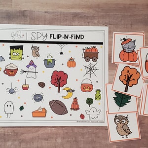 Fall Games Printable, Halloween Games for Kids, Preschool Halloween ...