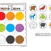Learning Colors, Match Colors, Printable, Preschool Learning Activity ...