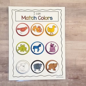 Learning Colors, Match Colors, Printable, Preschool Learning Activity ...