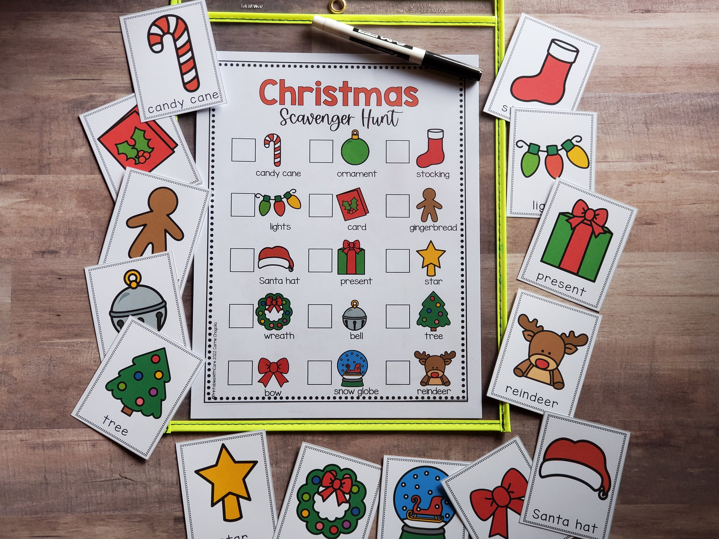 Kids Christmas Games Printable, Christmas I Spy, Tic Tac Toe, Christmas ...
