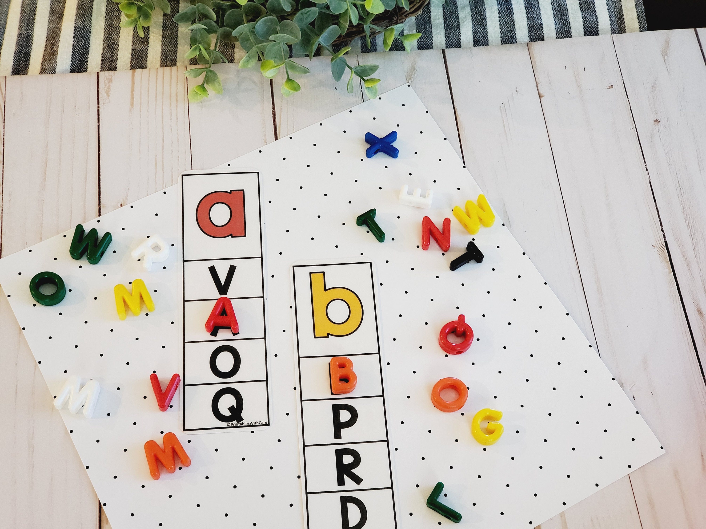 Alphabet Clip Cards, Printable, Letter Recognition, Learning Alphabet ...