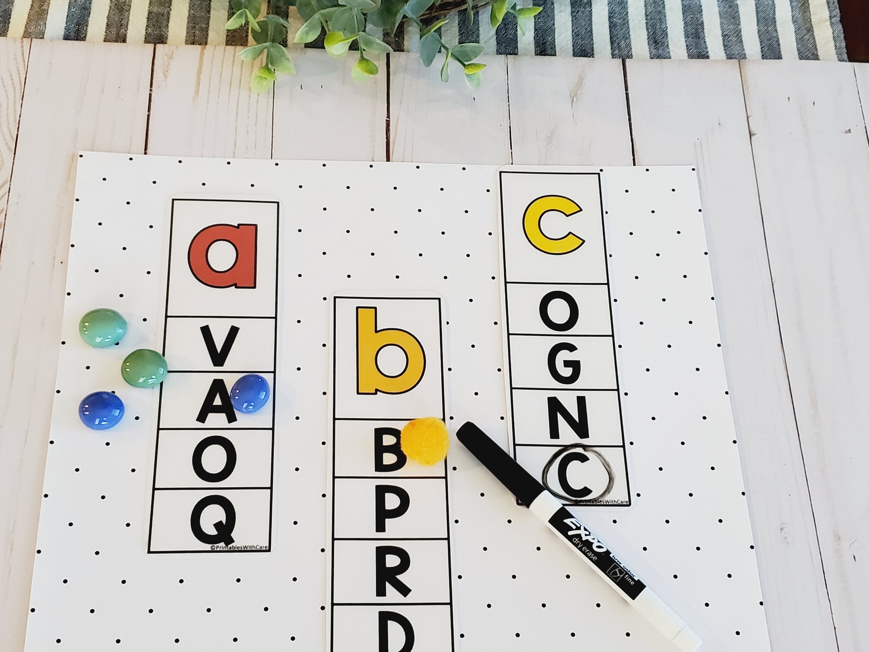 Alphabet Clip Cards, Printable, Letter Recognition, Learning Alphabet ...