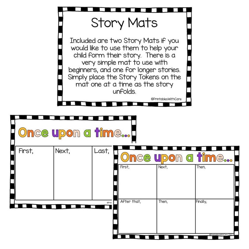 Story Tokens, Halloween Printable Games, Story Telling Printable, Story ...