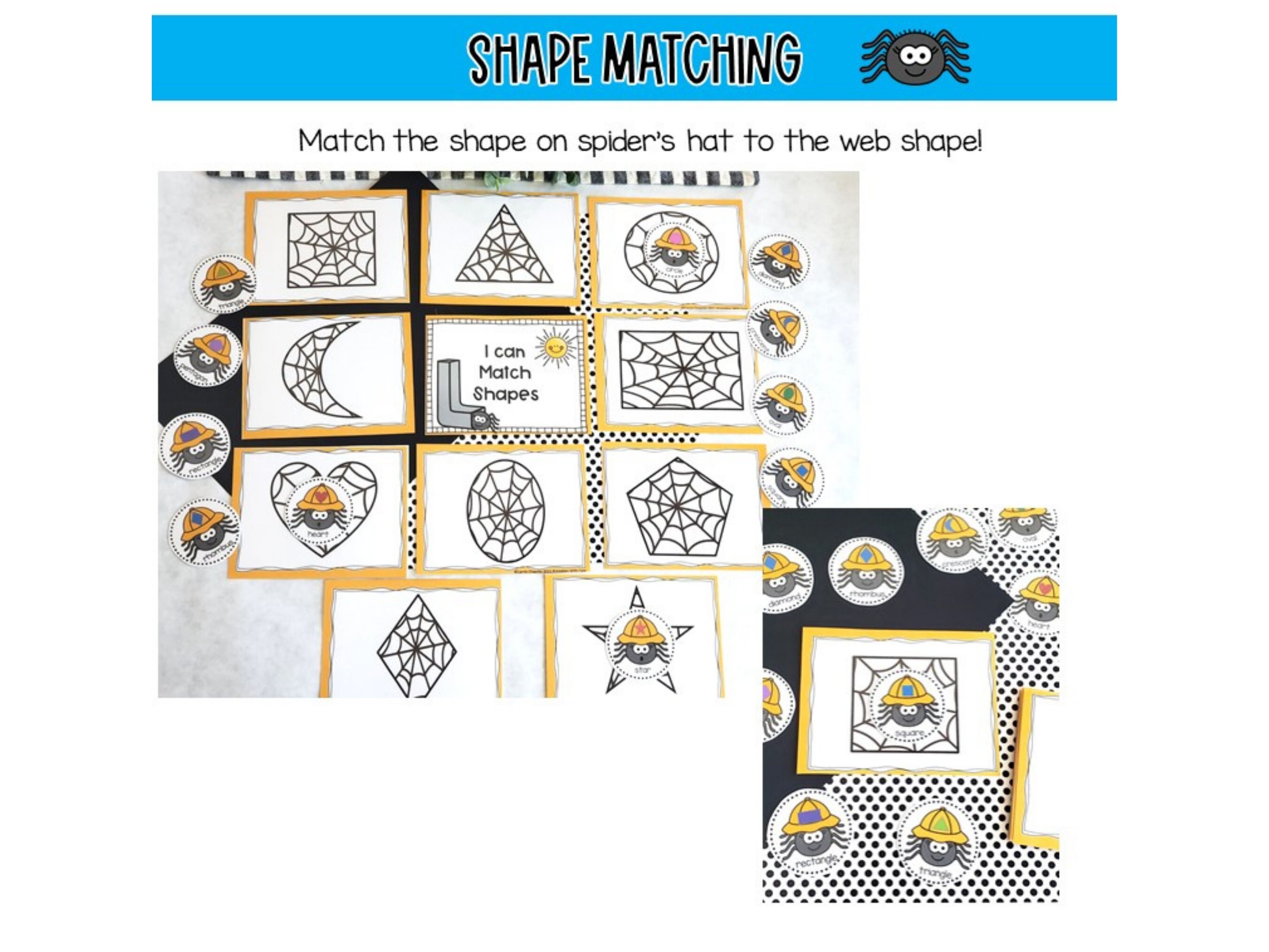 The Itsy Bitsy Spider, Nursery Rhyme, Math Activities, Numbers, Shapes ...