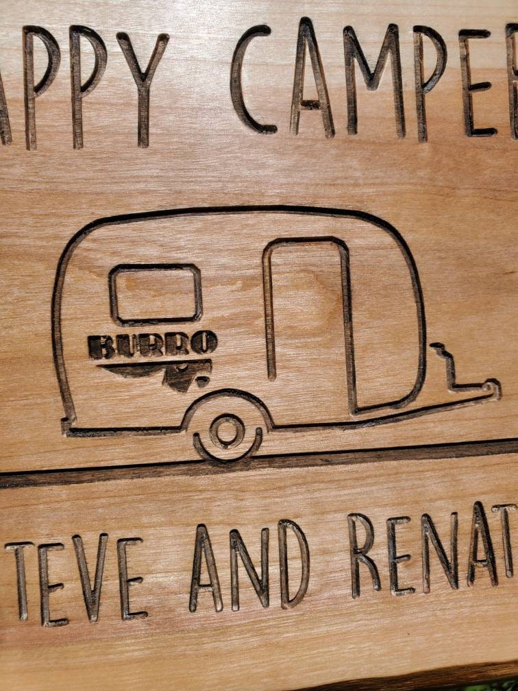 Happy Camper Camping Sign Camper Sign Camping Gift RV Sign - Etsy Italia