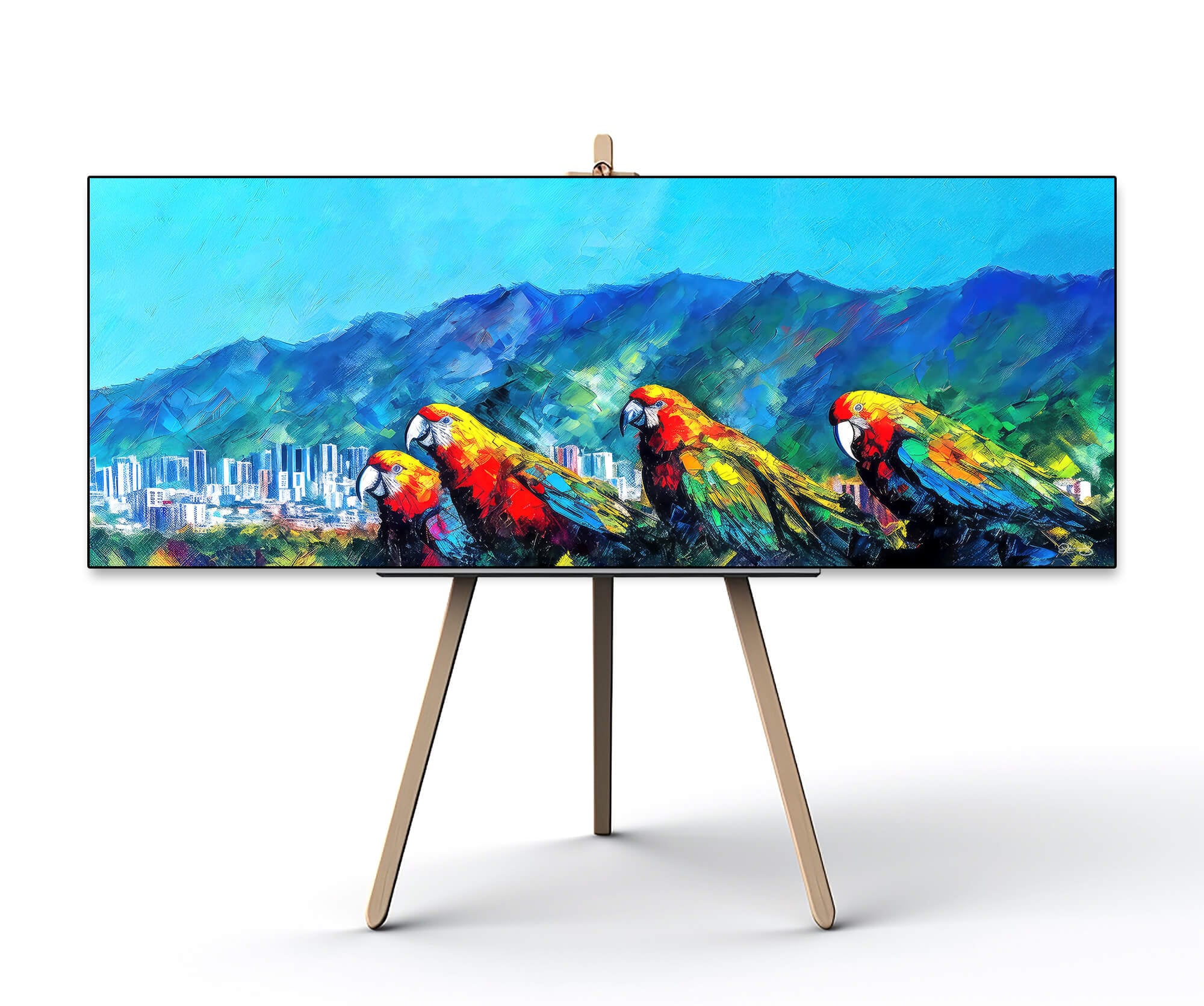 The Macaw Balcony Inspired by Claude Monet, Avila Canvas Prints Wall ...