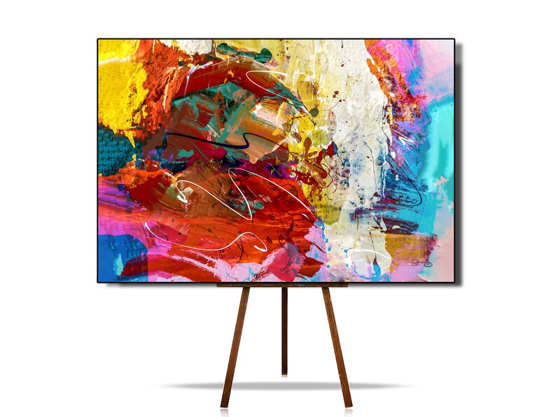 Abstract Home Decor Wall Art, Modern Abstract Canvas Wall Art, Fine Art ...