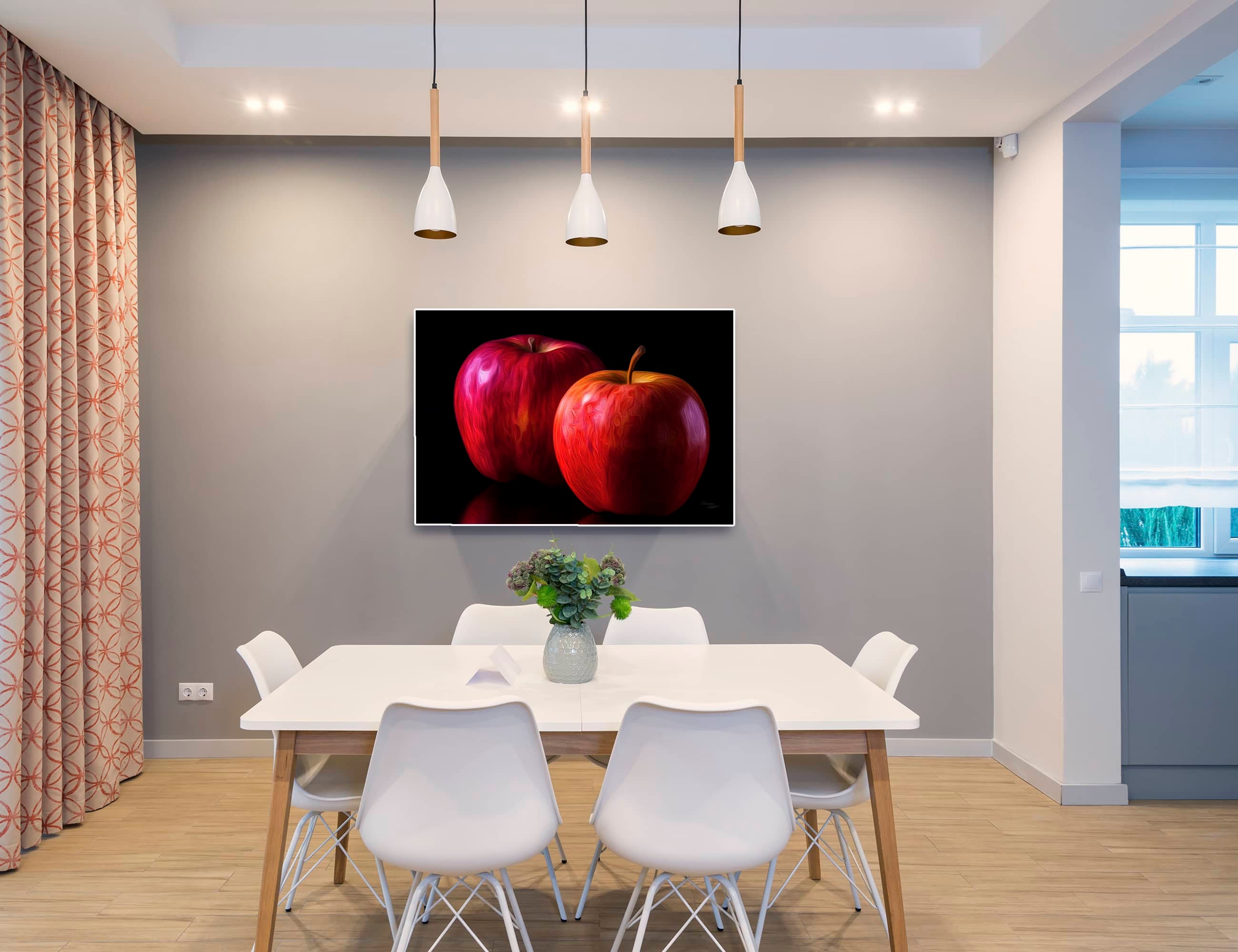 RED APPLES, Fine Art Still Life Art, Apple Printed on Canvas, Apples ...