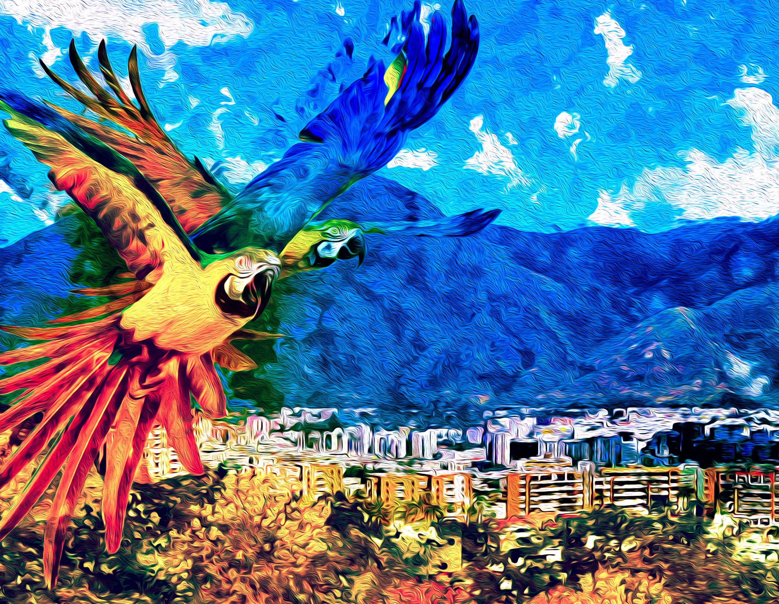 Avila Watercolor,avila Caracas Venezuela Canvas Prints Wall Art, Cerro ...