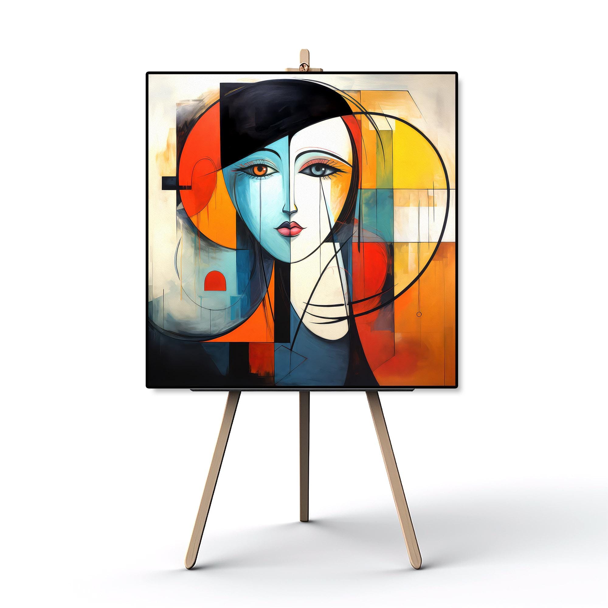 Abstract Modern Wall Art, Vibrant Colors, Expressionism Canvas Art ...