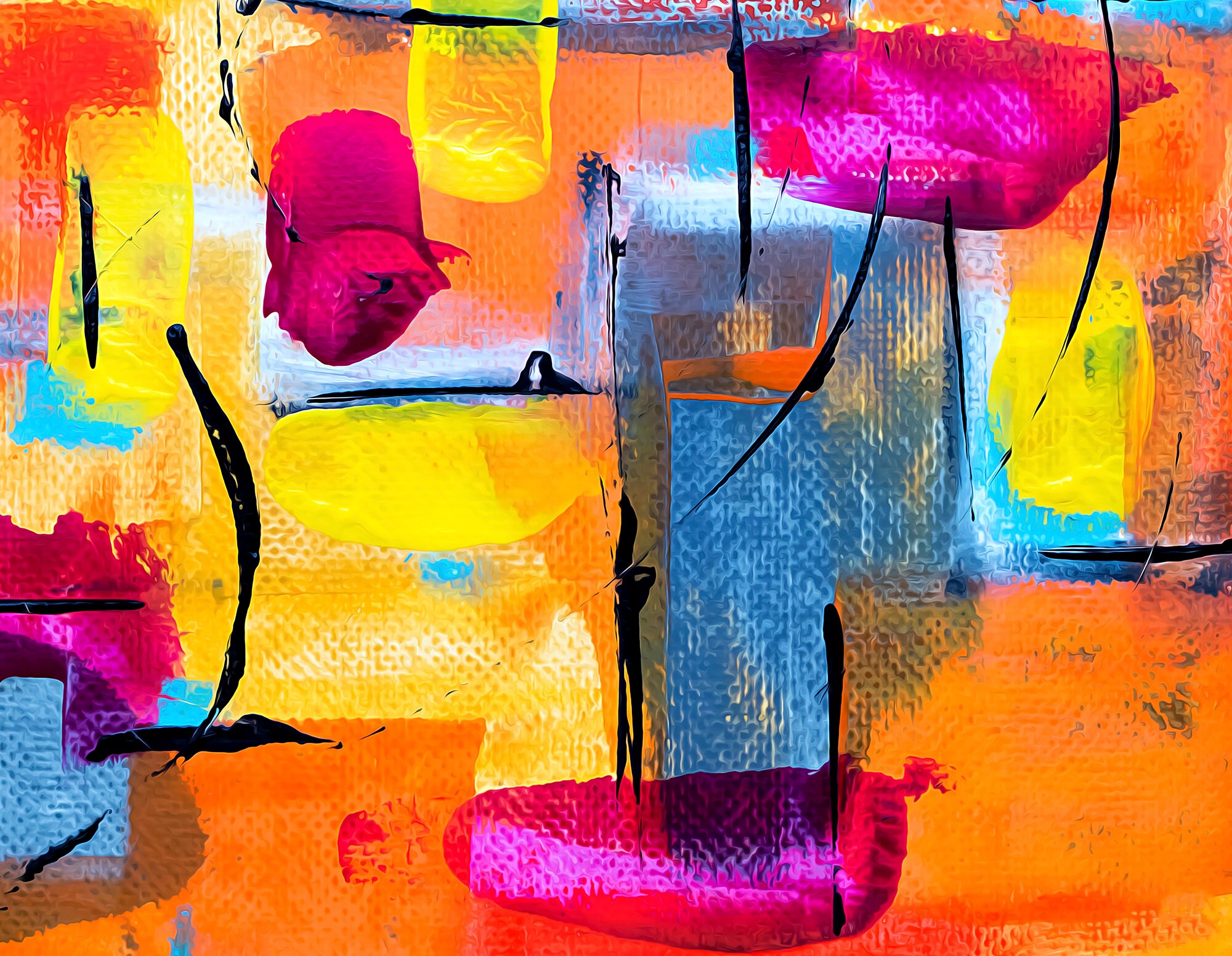 Modern Abstract Art Canvas Print Abstract Art Contemporary - Etsy