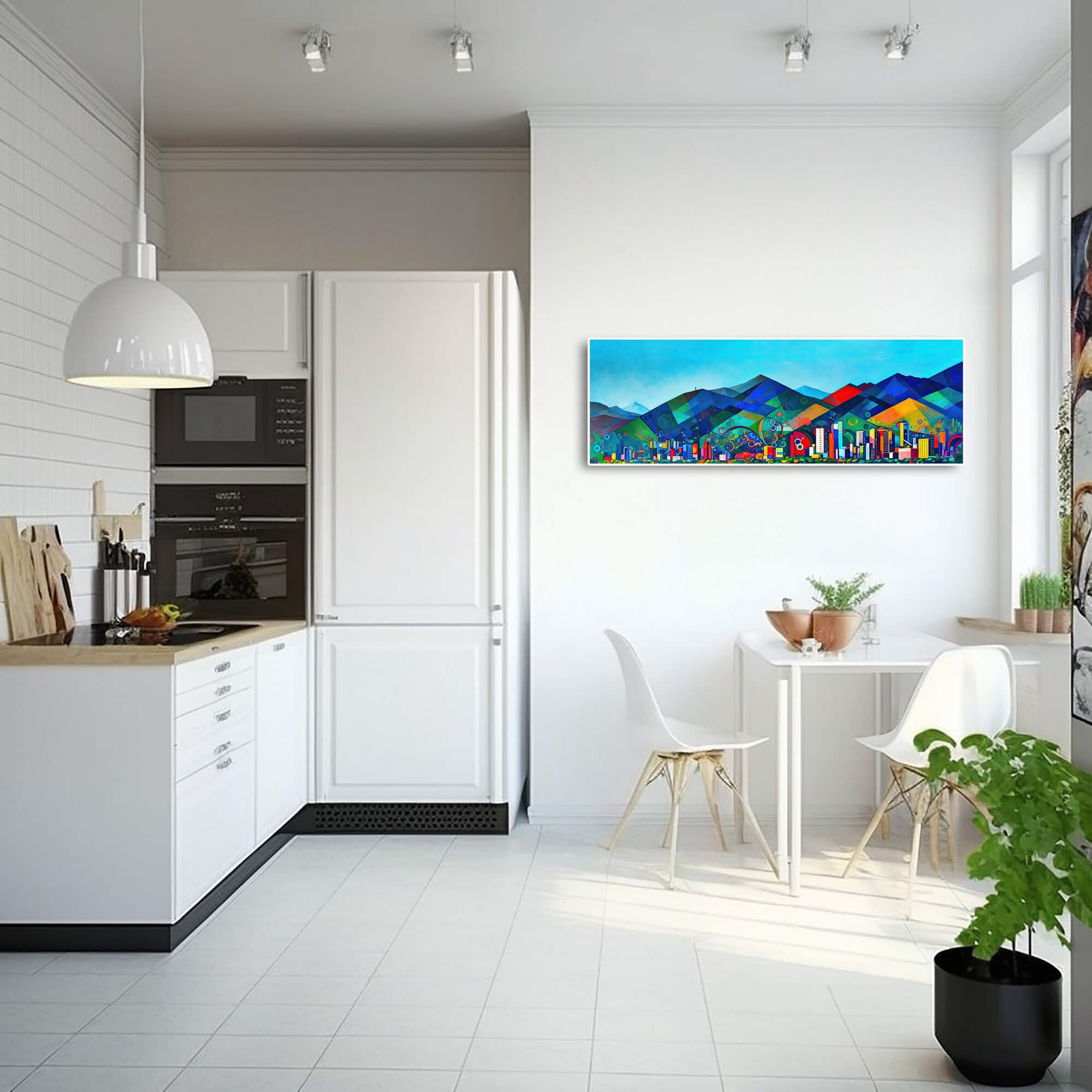 Avila Geometric Symphony of Colors and Forms, Digital Art Printed on ...