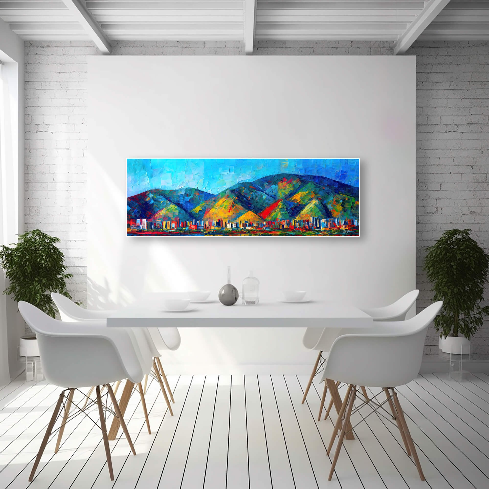 Abstract Geometric Poetry Inspired by Claude Monet, Avila Canvas Prints ...