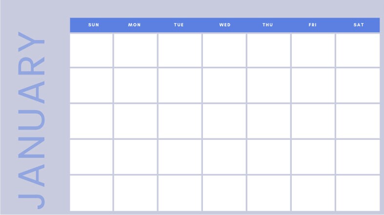 Digital Printable Calendar - Etsy