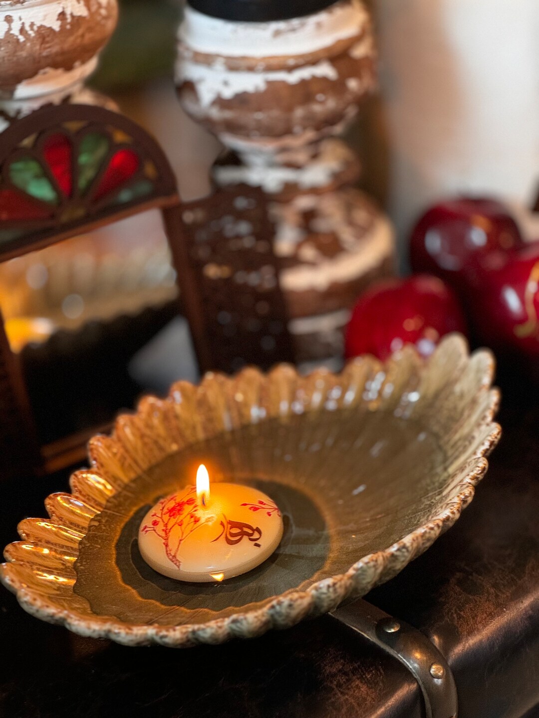 Nowruz Floating Candle, Farsi Calligraphy, Spring Flower Haftseen Decor ...