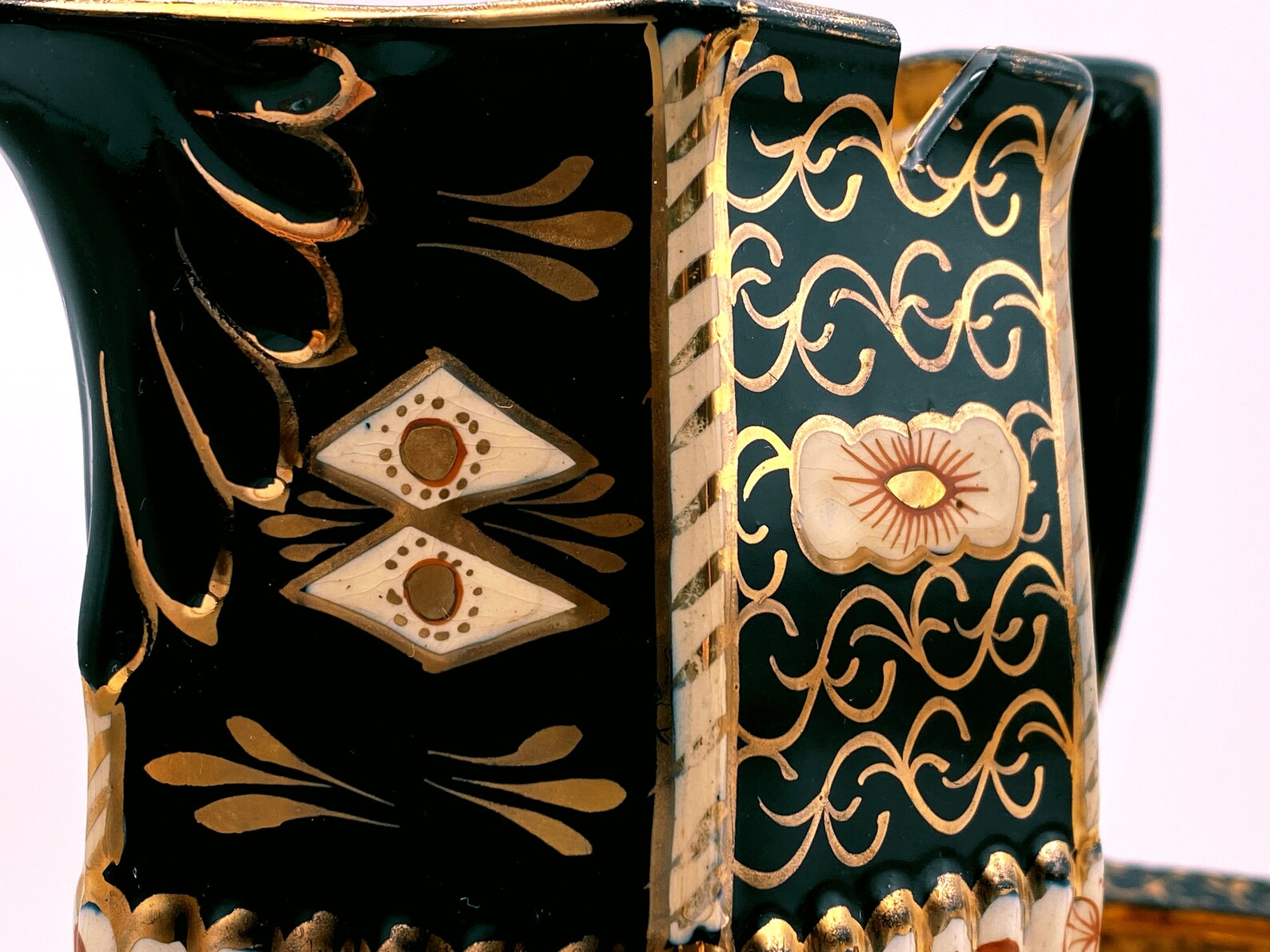 Antique Victorian Jackfield Handpainted Pottery Coffee Set C.1880 ...