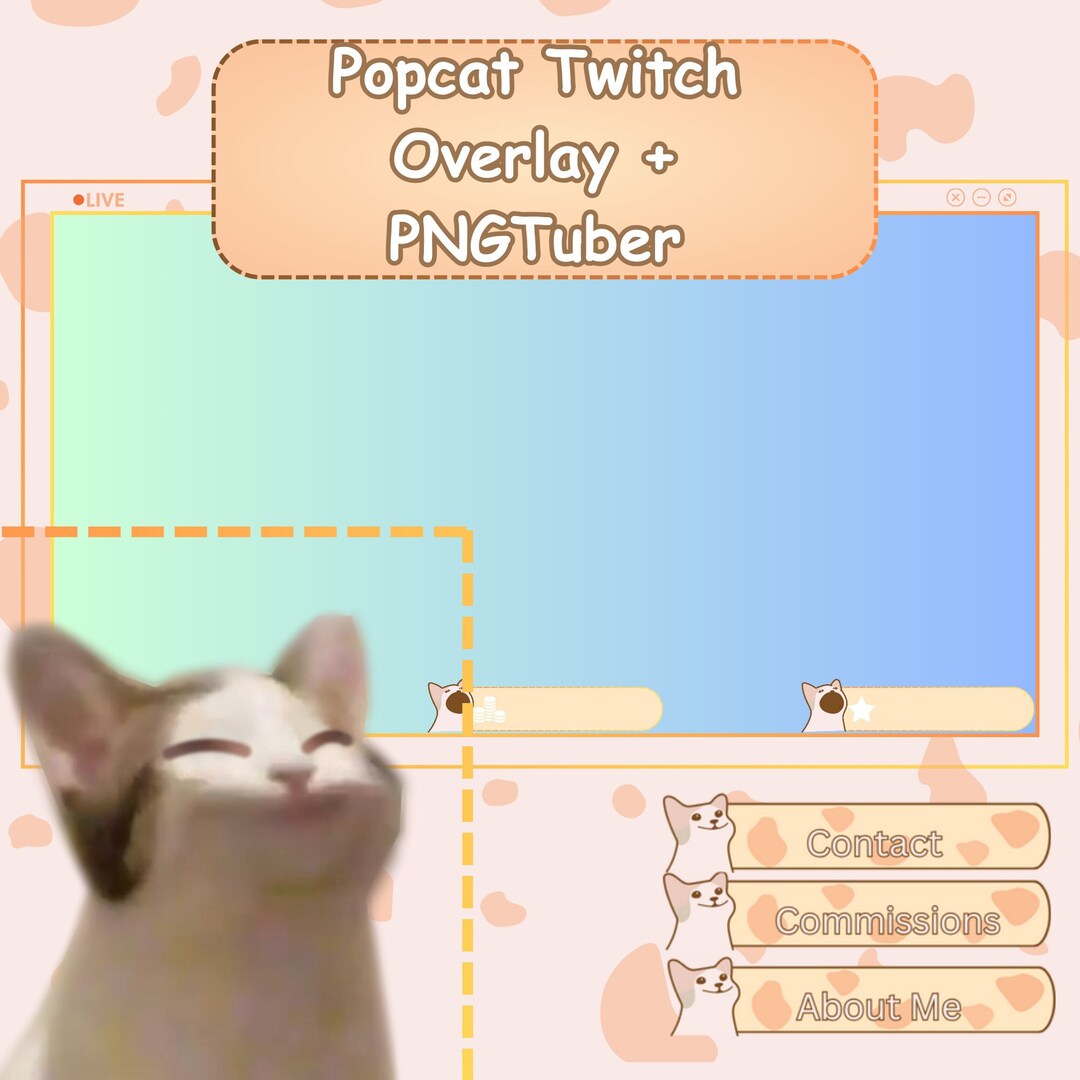 Animated Popcat Overlay - Etsy