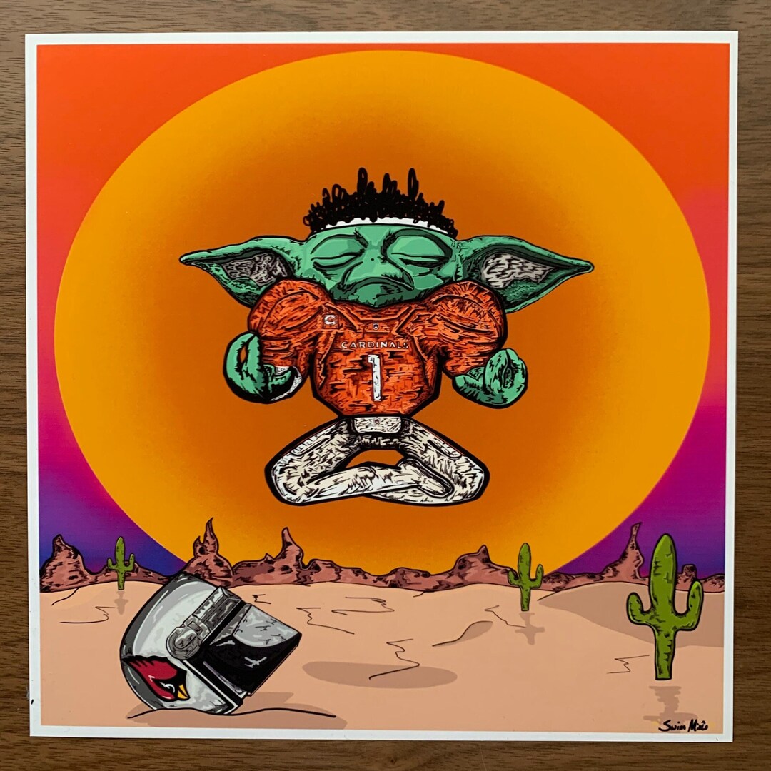 Arizona Cardinals Kyler Murray Yoda the Kid Meditation Art Print - Etsy