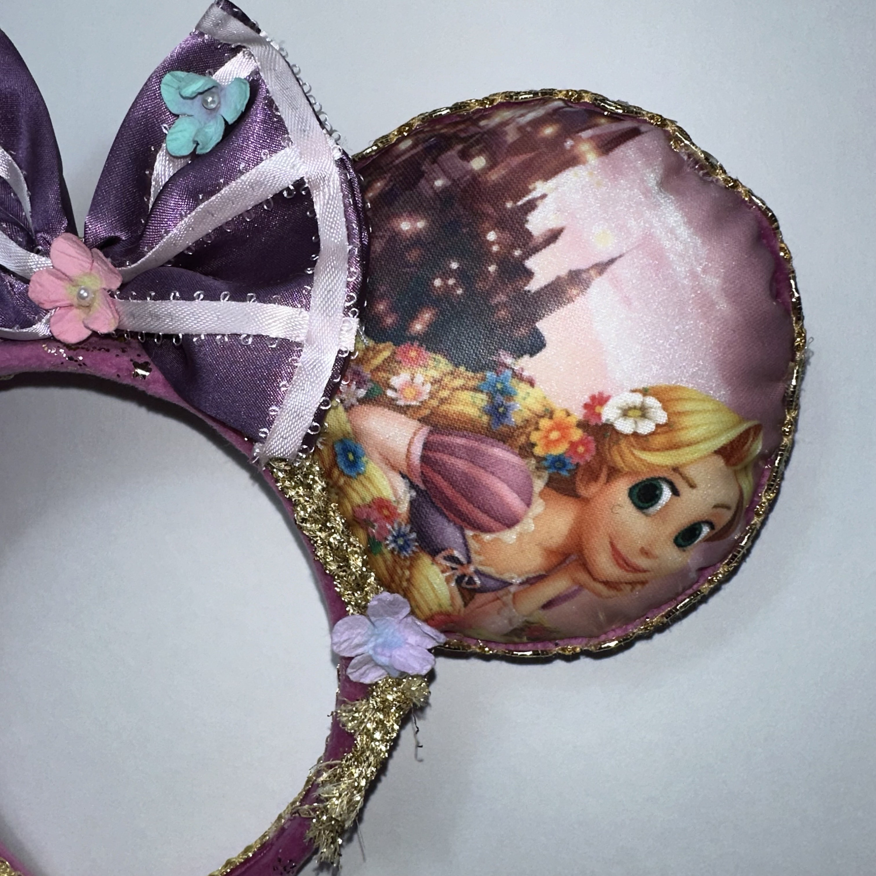 Princess Rapunzel Mouse Ears , Rapunzel Handmade Ears , Tangled Mouse ...