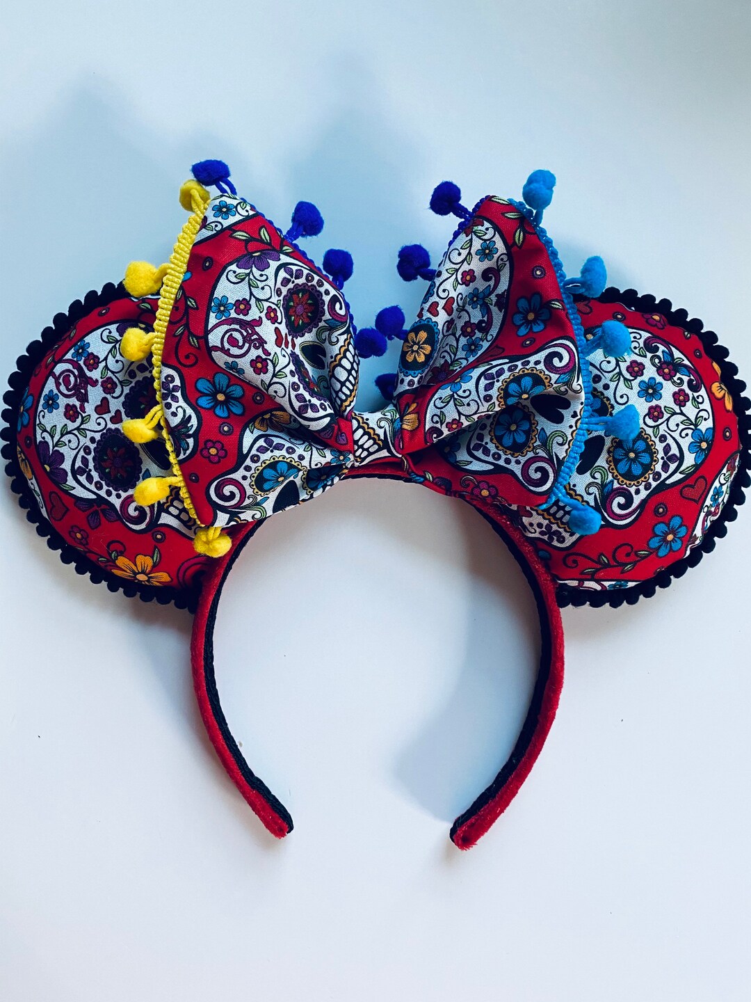 Day of the Dead Mouse Ears , Handmade Mouse Ears , Custom Designed Ears ...