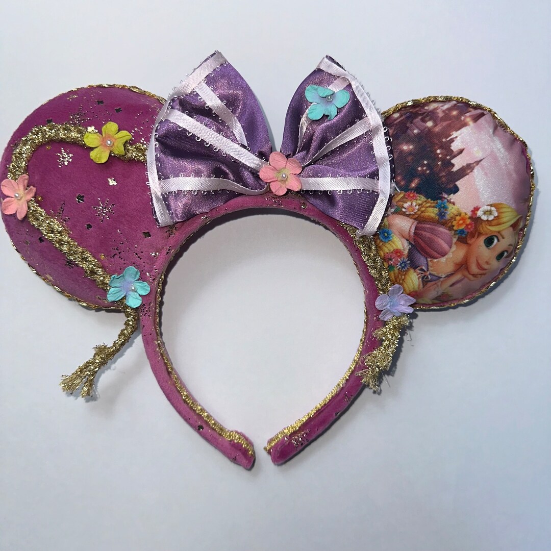 Princess Rapunzel Mouse Ears , Rapunzel Handmade Ears , Tangled Mouse ...